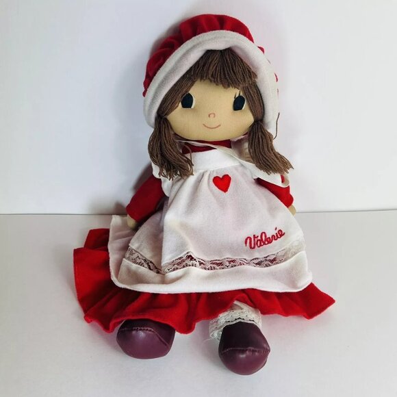 Kamar | Toys | Kamar Valerie Cloth Rag Doll Brown Yarn Hair Red Dress ...